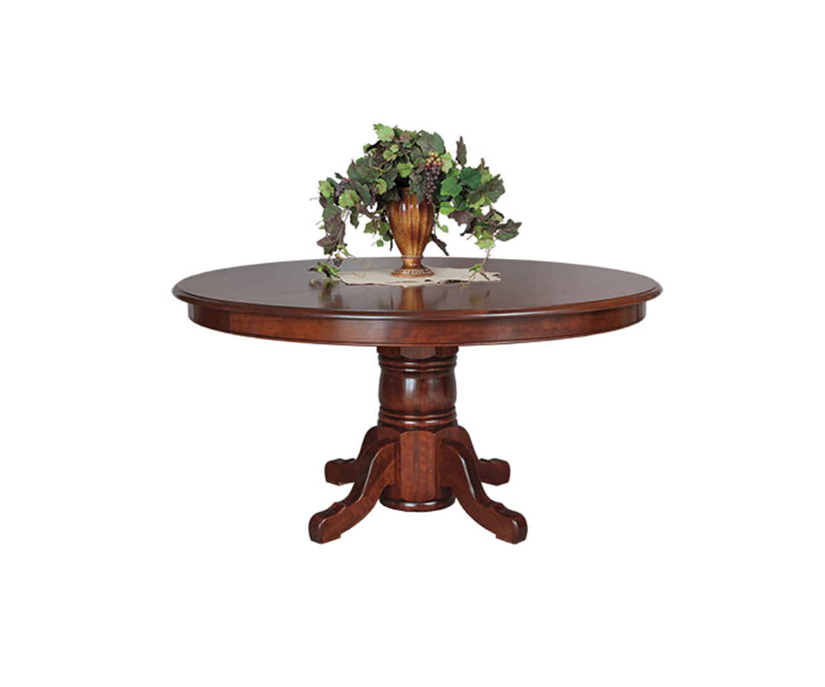 Traditional Single Pedestal Table | Twin Brook Furniture